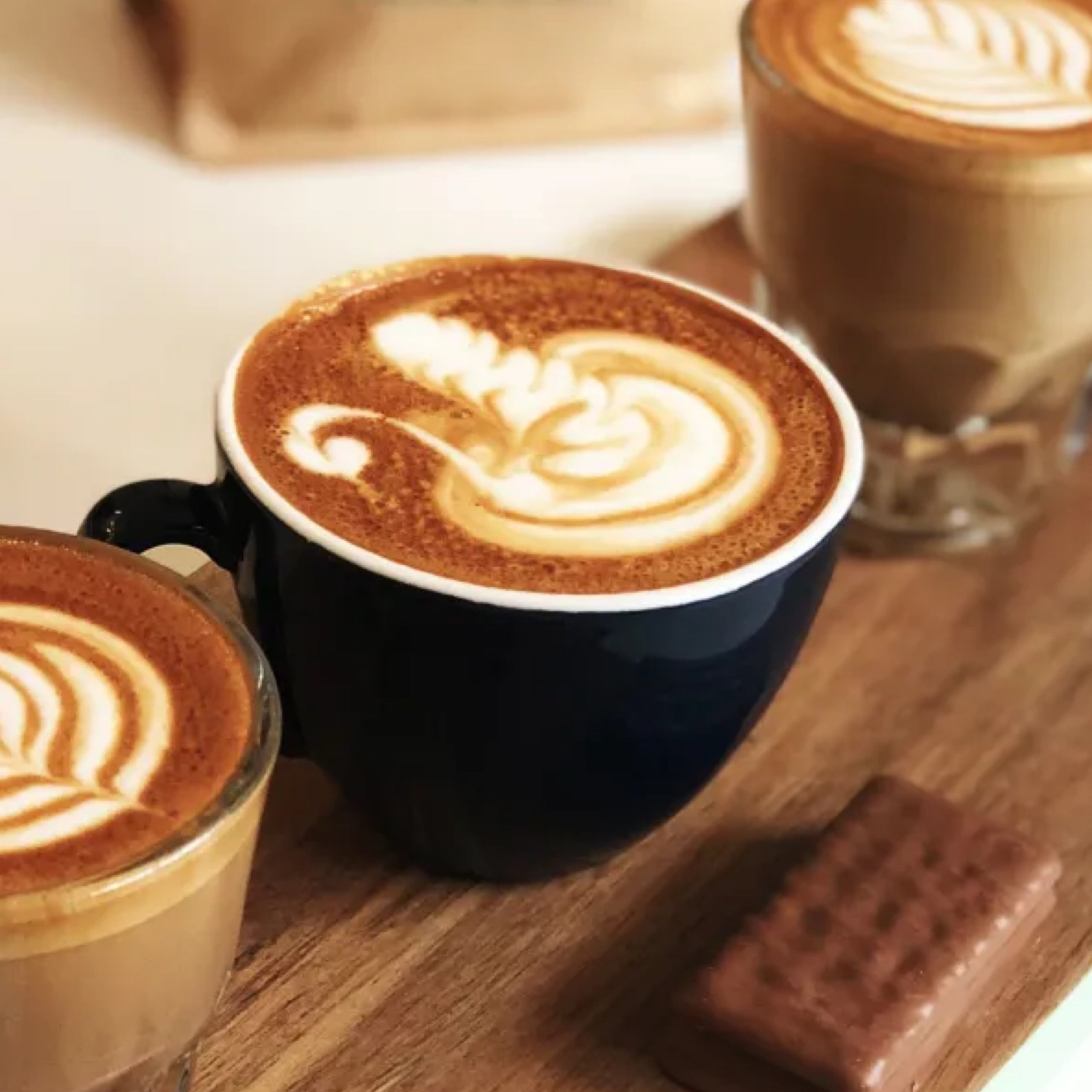 latte flight (3 - 8 oz varieties) | Respite Cappuccino Court